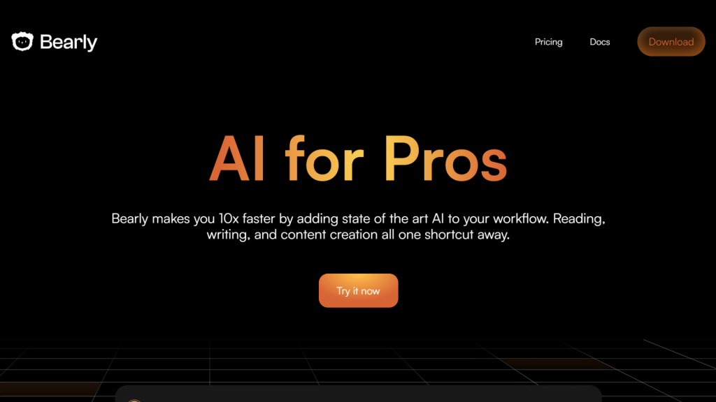 Bearly - AI Tool - AI Vyx
