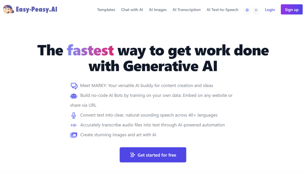 Easy-Peasy.AI - AI Tool - AI Vyx