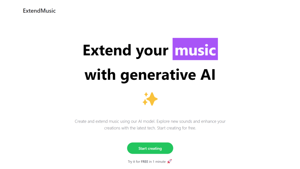 ExtendMusic - AI Tool - AI Vyx